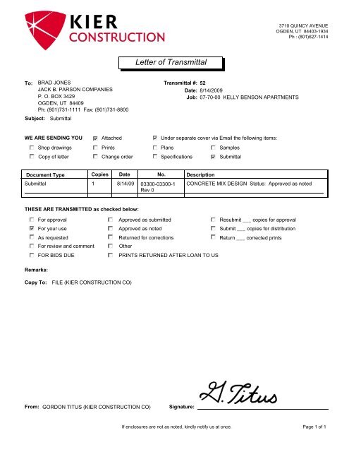 Concrete Mix Design Approved as Noted.pdf - Kier Construction ...