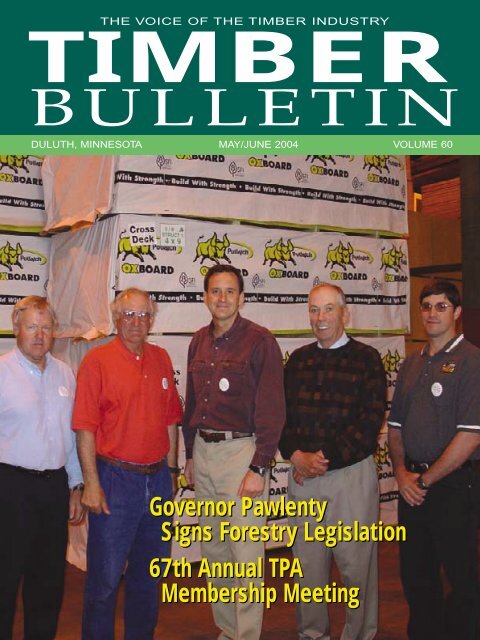 Timber Bulletin May/Jun - Minnesota Forest Industries