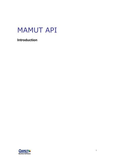 GBA E2 API - Mamut
