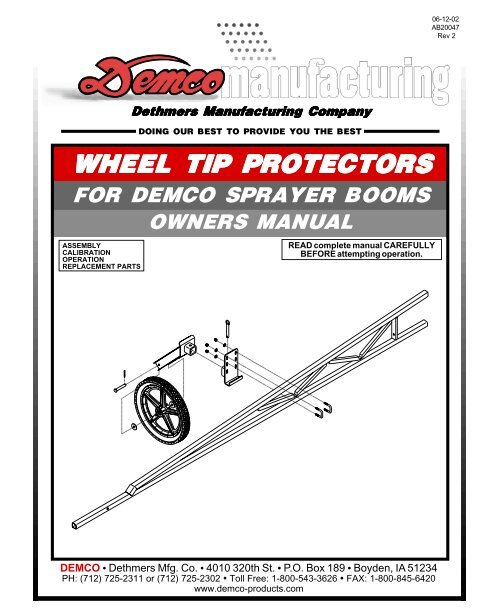 WHEEL TIP PROTECTORS - Demco Products