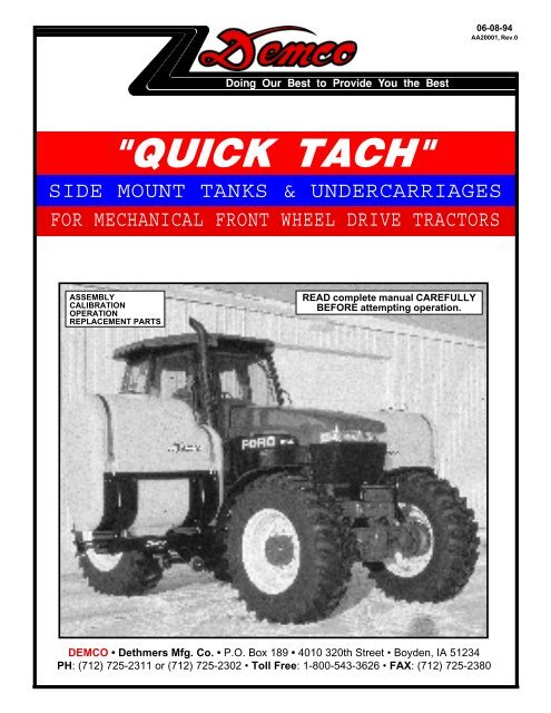 AA20001 - Quick Tach Side Mount - Demco Products