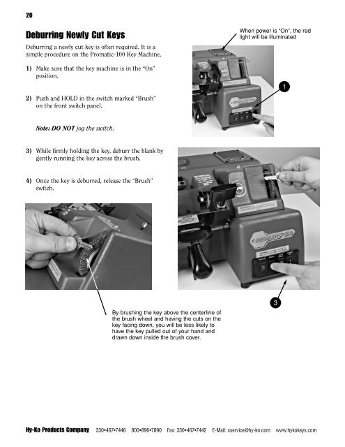 20 Deburring Newly Cut