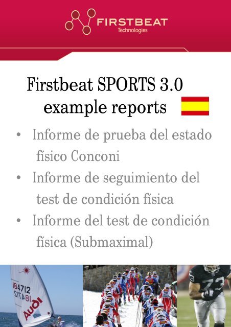 Firstbeat SPORTS 3.0 example reports