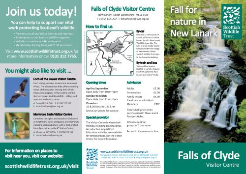 Reserve leaflet - Scottish Wildlife Trust