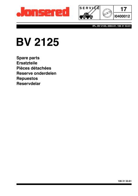 IPL, BV2125, 2004-01, Blower-Vac - Jonsered
