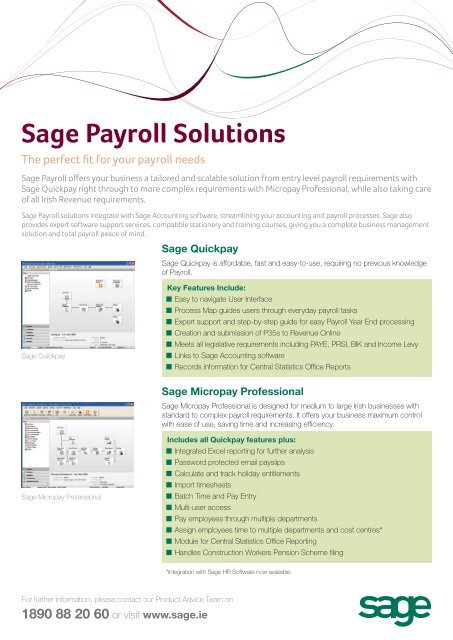 Sage Payroll Solutions - Sage Ireland