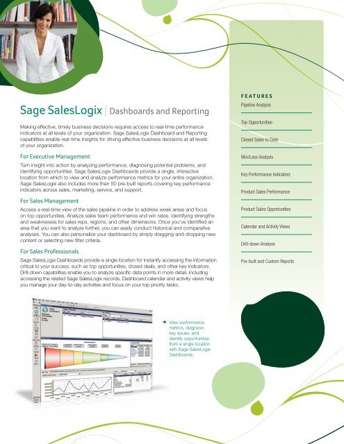 Sage SalesLogix Dashboards & Reporting - CRM Strategy