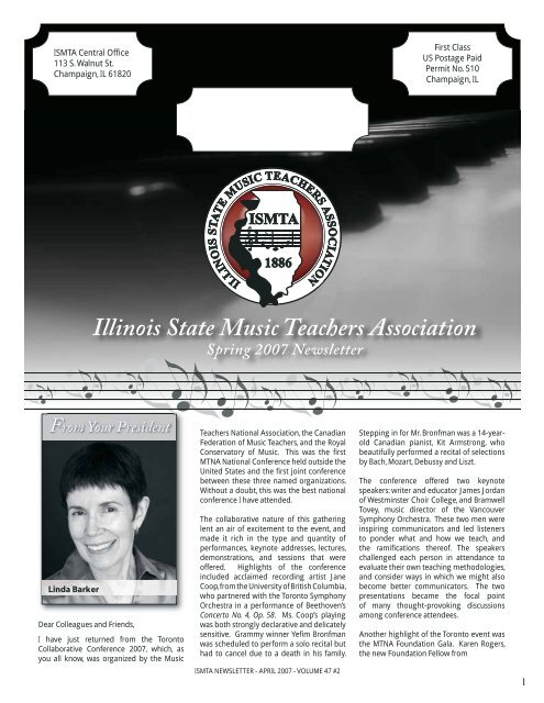 Illinois State Music Teachers Association - ISMTA Conference was a ...