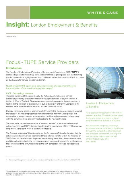 case law uk employment