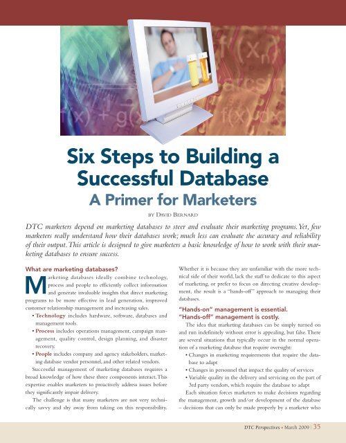 Six Steps to Building a Successful Database - DB Marketing ...