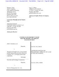 Declaration of Justine Fischer in Support of Motion for an Award of ...