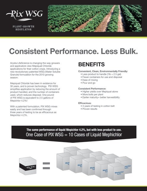 Download Sell Sheet - Arysta LifeScience