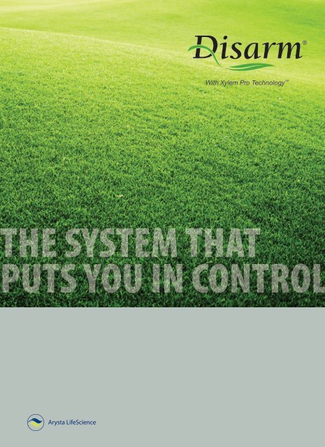 DISARM Product Guide - Arysta LifeScience