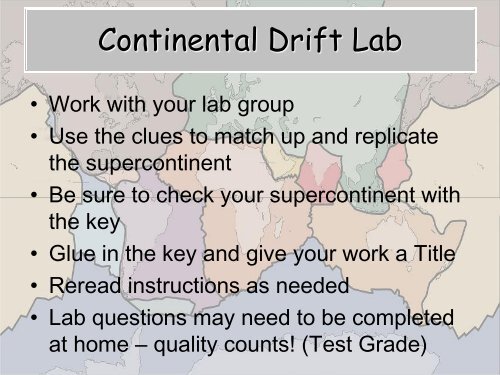 Continental Drift Lab