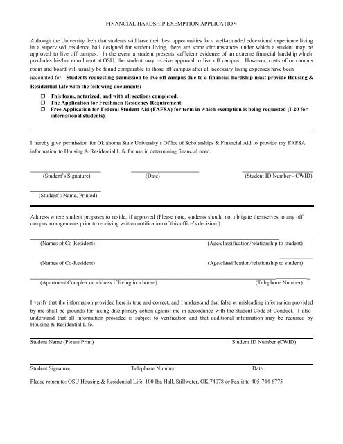 Hardship Letter Format Writing A Financial Hardship Letter | Checklist