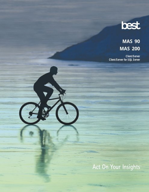 2001 MAS 90 * MAS 200 Overview, Written by Sage Software