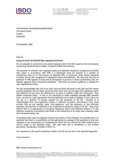 BDO Comment Letter 2009 17.pdf - BDO International