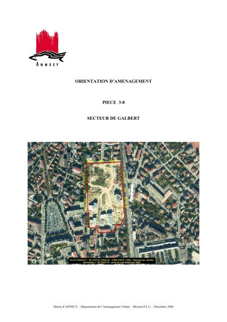 le secteur de galbert - Annecy