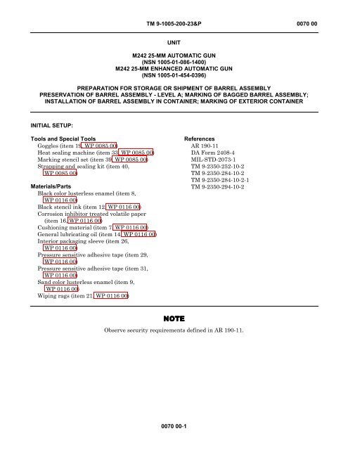 TM 9-1005-200-23&P 0070 0