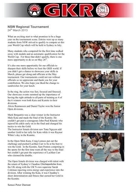 NSW Regional Tourn 2.. - GKR Karate