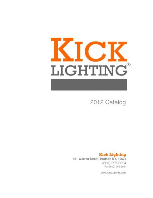 Kick Lighting LED Catalog Fall 2012.xlsx - Cove Lighting