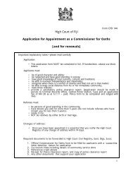 CAUSE LIST – COURT NO. 1 - Judiciary of Fiji