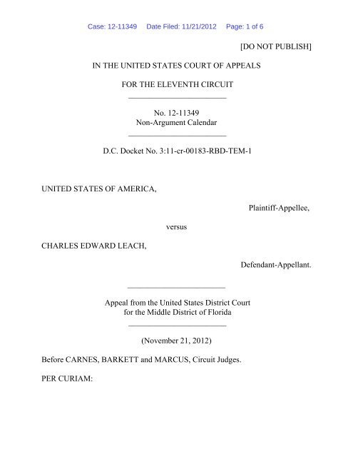 View Court Of Appeals 11th Circuit