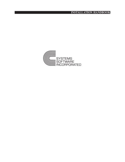 Training Manual - c-Systems Software, Inc.