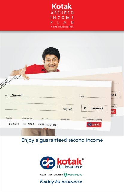 Kotak Assured Income Plan - Brochure - Kotak Life Insurance