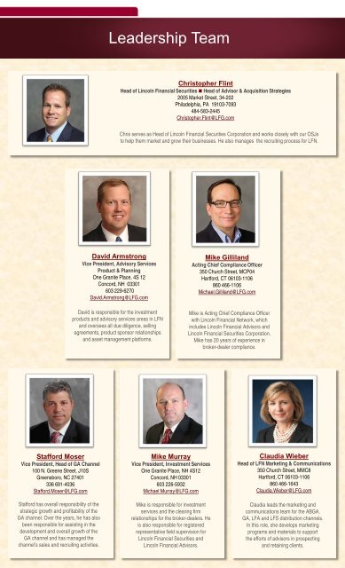 Leadership Team - Lincoln Financial Group