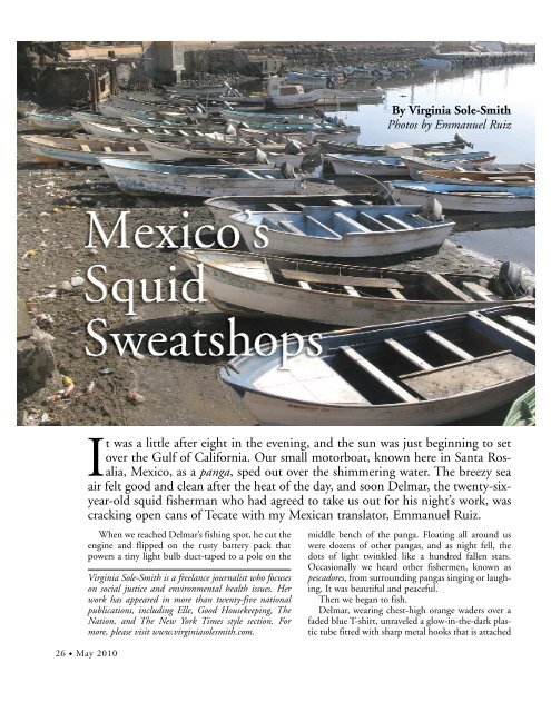 Mexico's Squid Sweatshops - Virginia Sole-Smith