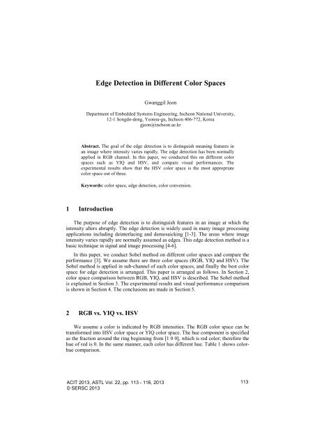 Edge Detection In Different Color Spaces