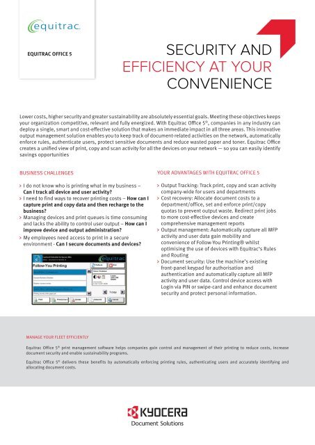 Equitrac Office - Kyocera