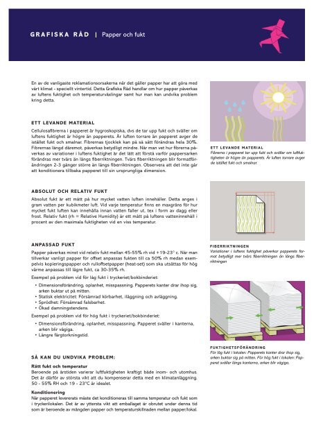 GRAFISKA RÃ D | Papper och fukt