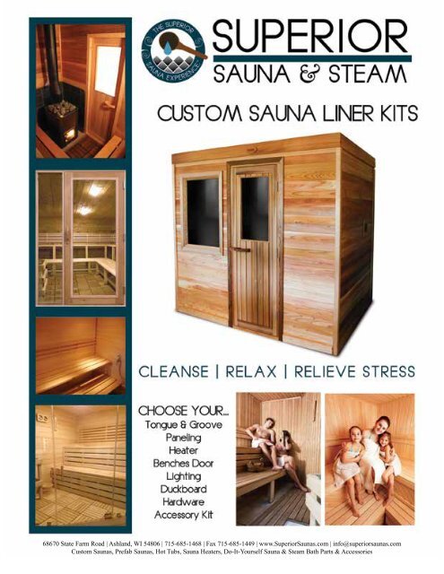 Factory Direct Custom Sauna Planner - Superior Sauna & Steam