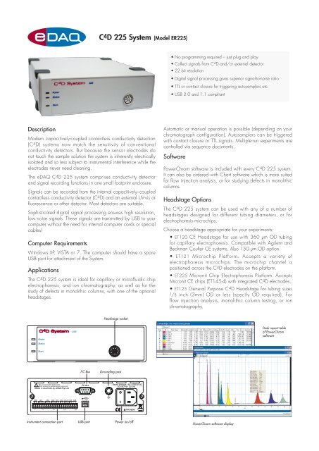 C4D 225 System (Model ER225) - eDAQ
