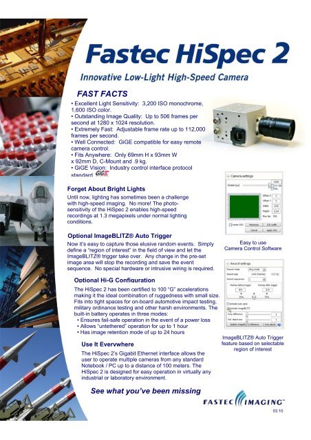 Fastec Hispec 2 data sheet - Mengel Engineering