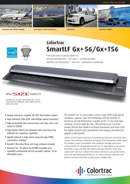 Colortrac SmartLF Gx+56/Gx+T56 - Document Management