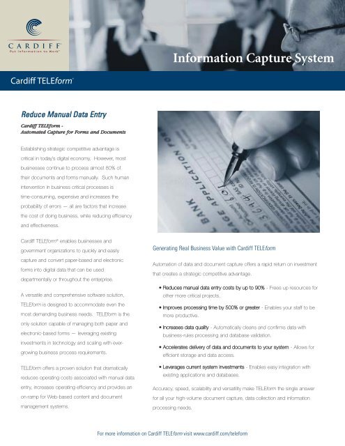 TELEform - Digital Documents