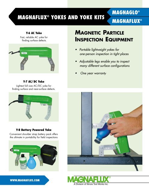 MAGNAFLUXÂ® YOKES AND YOKE KITS - Stroud Systems Inc