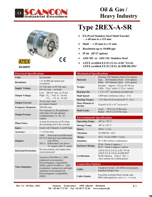 Type 2REX-A-SR Type 2R - Scancon
