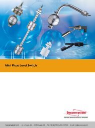 download datasheet - Sensorsystem Srl