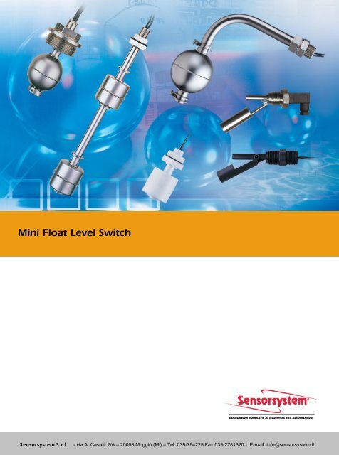 download datasheet - Sensorsystem Srl