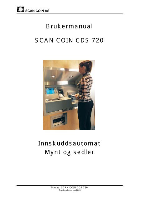 Brukerveiledning CDS720N2 - ScanCoin