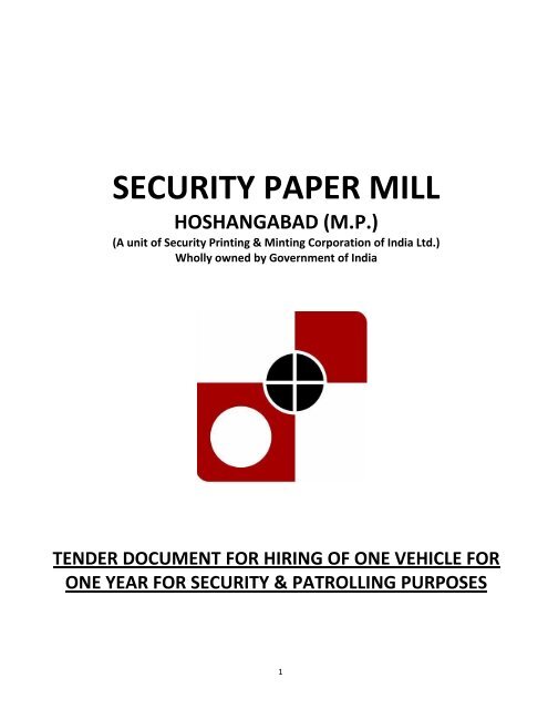 SECURITY PAPER MILL - The India Government Mint , Kolkata