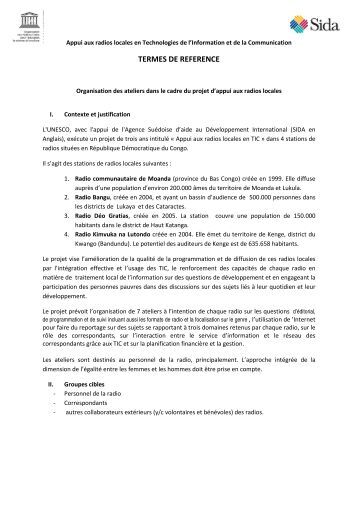 Termes de référence - Wiki iRENALA