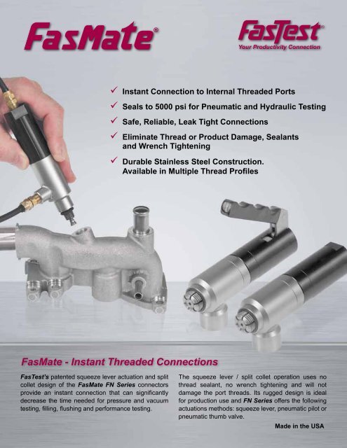 FasMate - Instant Threaded Connections