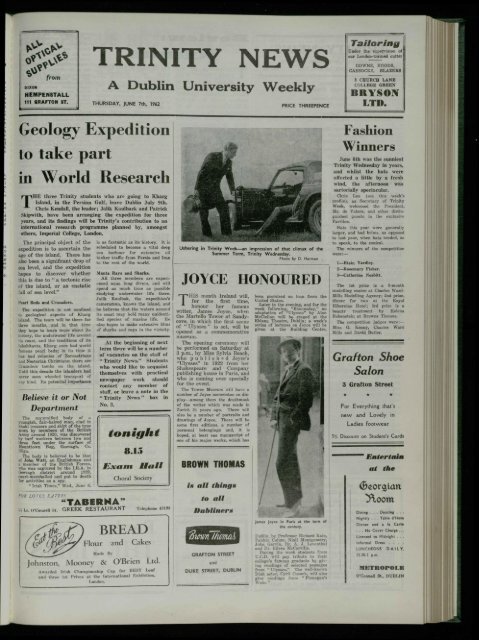 Trinity News Archive