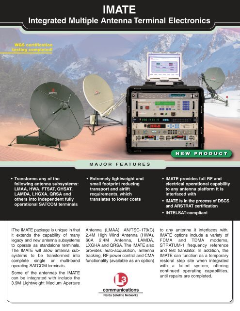 Integrated Multiple Antenna Terminal Electronics - Narda