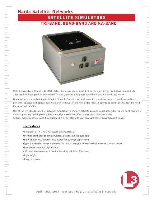 Download Technical Specs - Narda